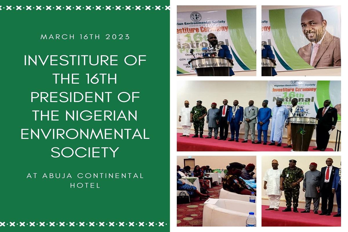 Investiture of the 16th president of the nigerian environmental society ...